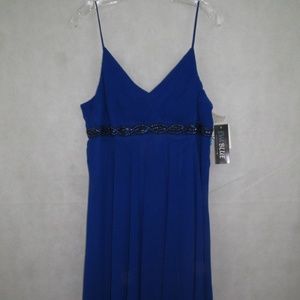 Eva Blue | Dresses | Eva Blue Strap Dress Size 4 Sleeveless Beaded New ...